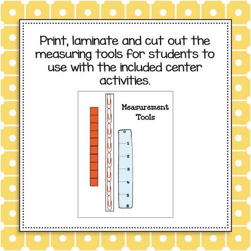 First Grade Math Journal for Measurement, Measurement Activities for ...