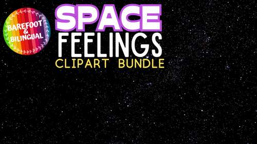 Space Feelings & Emotions Clipart GROWING BUNDLE **LIGHTNING DEAL**