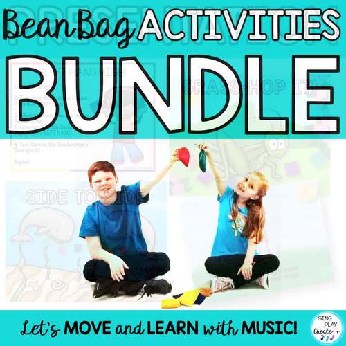Bean Bag Game and Activities Bundle: Music, Preschool, PE, Movement Classes