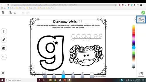 Rainbow Writing Letter Formation Practice for Seesaw by Little Playful ...