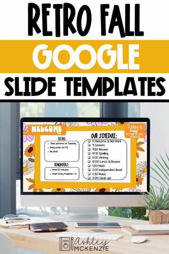 Retro Fall Slides Templates | Distance Learning | for Google Slides