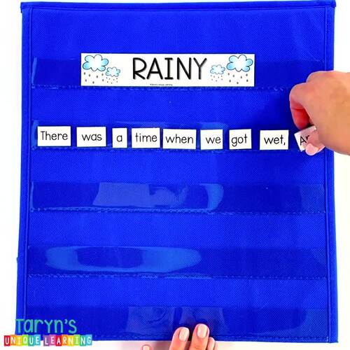 Poem Pocket Chart Center | Build a Poem | Shared Reading Anchor Chart ...