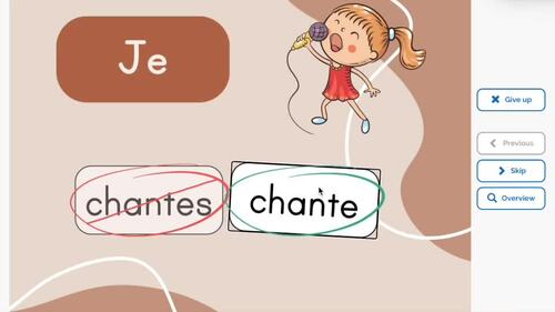 Présent premier groupe | French Present tense verbs ending with er BOOM ...