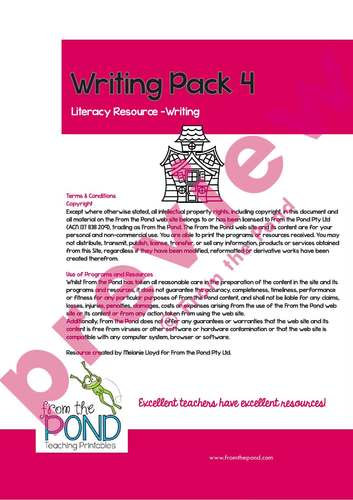 Halloween Writing Packet | Spooky Story Prompts and Process by From the ...