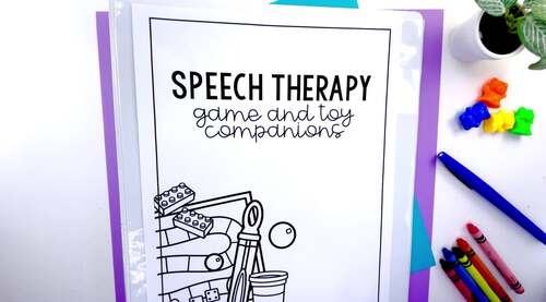 No Prep Speech Therapy Toy and Game Companion Worksheets | Speech ...