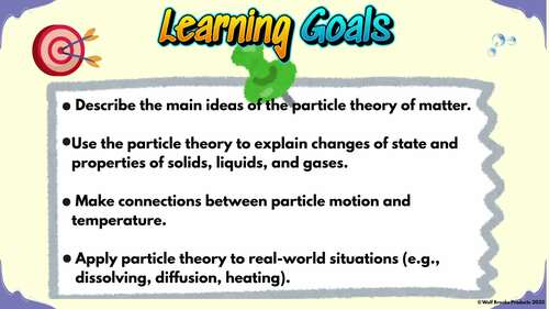 The Particle Theory: States of Matter by Wolf Brooks Products | TPT