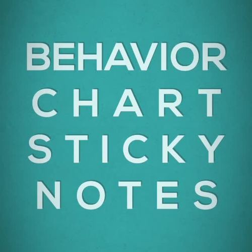 Daily Behavior Chart Sticky Notes by Jessica Corbett - Must Love First