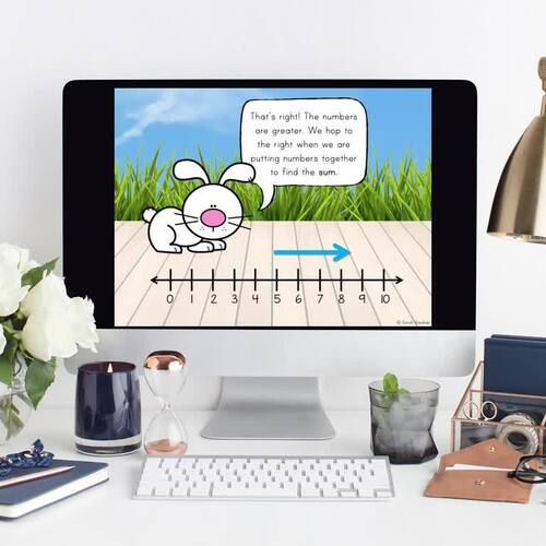 Open Number Line Addition | Open Number Line Subtraction | 1st Grade