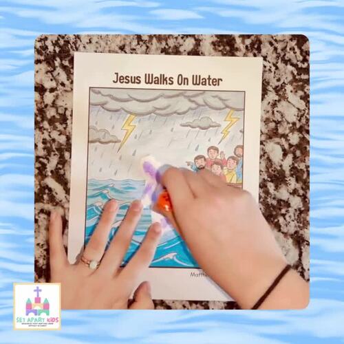 Jesus Walks on Water Bible Craft | Matthew 14:22–33 Sunday School Lesson