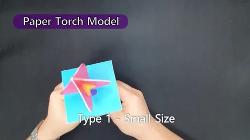 DIY 3D Paper Torch, Torchlight, Statue of Liberty torch, social ...