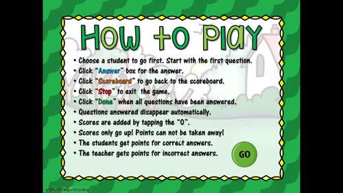 Making 10 - St. Patrick's Day Edition- Powerpoint Game by Teacher Gameroom