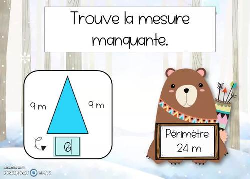 La mesure manquante Boom Cards French distance learning by Madame Soleil