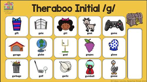Theraboo G Sounds: No Print Interactive Cariboo Game for Speech Teletherapy