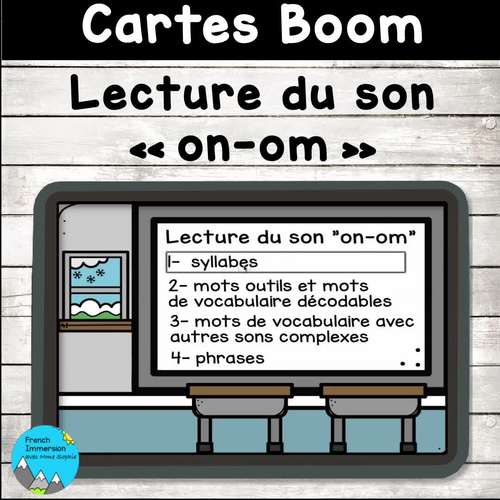 Sons composés French phonics son "on-om" lecture sur Boom™ avec audio