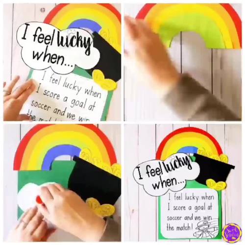 Pot of Gold Craft and Writing Bulletin Board for St Patricks Day