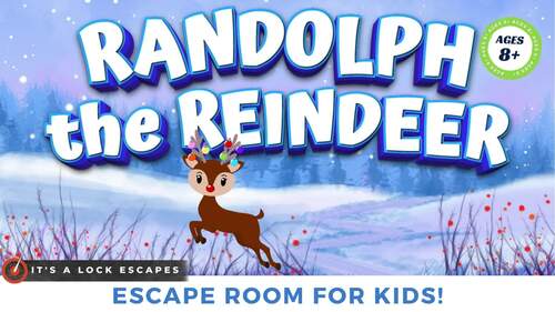 Randolph the Reindeer VIRTUAL Escape Room, Christmas Digital Escape for ...