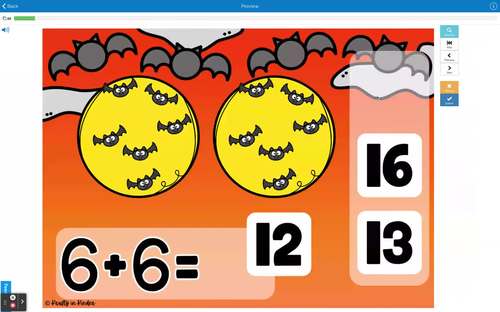 Doubles Facts Games Halloween Math Boom Cards by Krafty in Kinder