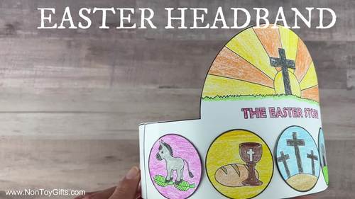 Easter Story Crown Headband - Christian Easter Craft - Easter Coloring ...