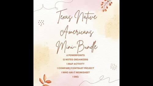 Texas Native Americans - Mini-Bundle by Big and Bright | TPT