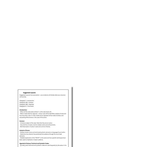 FA1 Case Study Scaffold QCAA ATAR FTVNM FTV Media English Auteur Unit