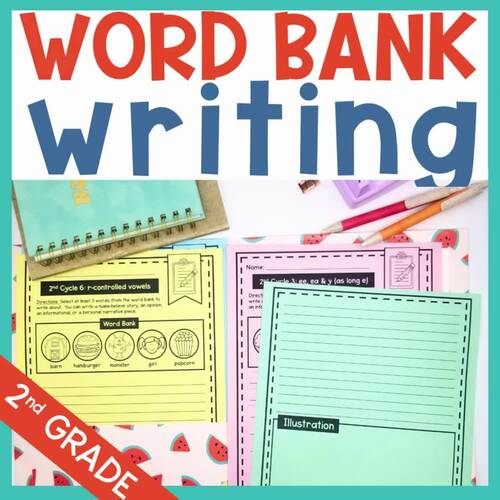 2nd Grade Word Bank Writing Phonics Integrated Literacy Center | Skills ...