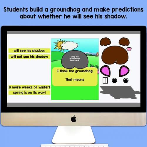 Groundhog Day Google Slides Kindergarten Groundhog Day Digital Activity