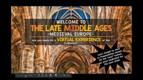 Late Middle Ages Google Classroom | Medieval Europe Google Slides