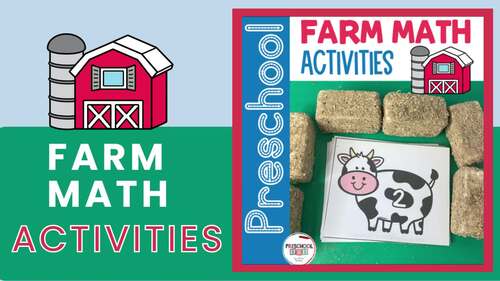 Preschool Farm Math Activities by Preschool SOS | TPT