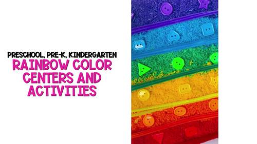 Color Themed Centers and Activities for Preschool, Pre-K and Kindergarten