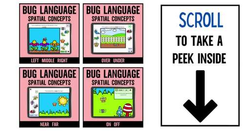 Bundle - Insect Spatial Concepts for Speech Therapy by Jennie's Speech Room