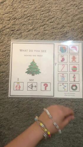 Christmas Adapted book | Behind the Christmas Tree Activity | Special ...