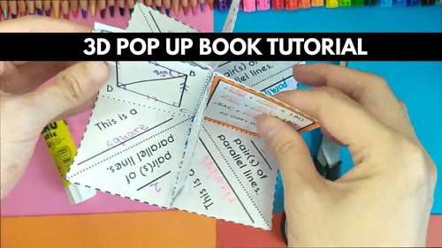 Properties Of Quadrilaterals In Geometry Printable Foldable Book Template