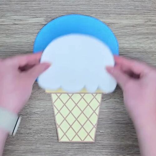 Patriotic Ice Cream Craft Template by Mollers Makes It | TPT
