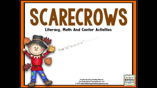 Scarecrow Math, Literacy and Writing Pack by Kindergarten Smorgasboard
