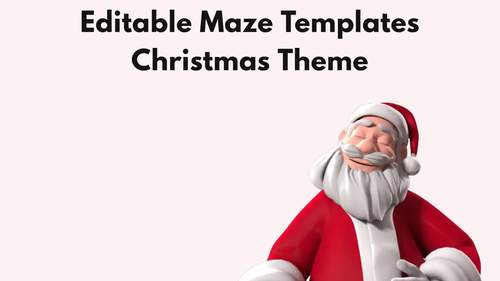 Editable Maze Templates with a Christmas theme by Calculus4u | TPT