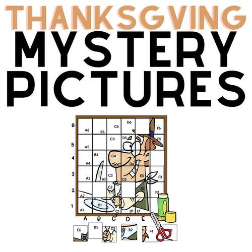 Thanksgiving Math Craft Activity | Grid Coordinates | TpT