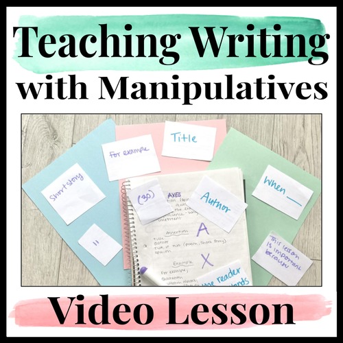 Teaching Writing Digitally with Manipulatives | Digital Writing Lessons