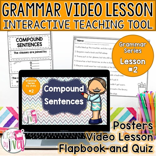 Compound Sentences Coordinating Conjunctions Grammar Video Lesson ...