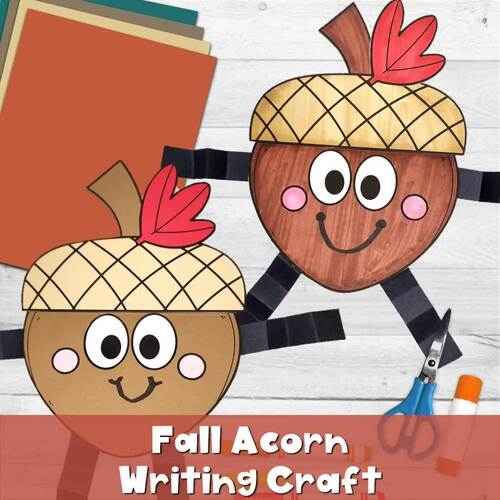 Fall Acorn Craft and Writing Activity - Bulletin Board by ELA with Mrs ...