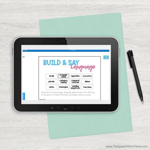 Build & Say: Back To School Brick Language by Jenna Rayburn Kirk