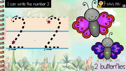 Numbers 1 to 30- Garden theme-NSW Font by On Butterfly Wings | TpT
