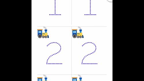 Boy Blue train Numbers 1-100 Tracing, handwriting, Flash cards | TpT