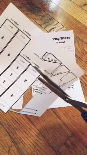 Comparing Slope Interactive Math Notebook Flippable | TPT