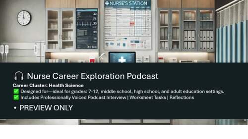 Career Nurse Podcast | Health Science Cluster | TPT