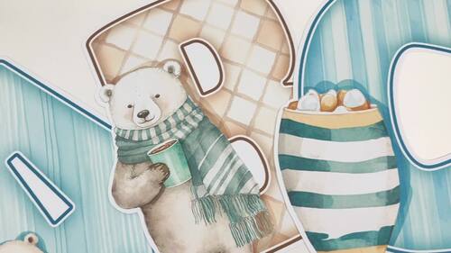 Polar Bears Letters & Numbers for Winter Bulletin Boards & Door Decor