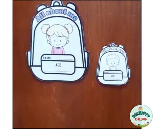 All About Me Bag | Brown Bag Activity & Backpack Craft for Back to School