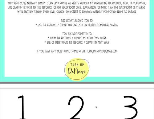 Simple Rainbow Classroom Decor - Number Line by Turn Up DeNoise | TPT