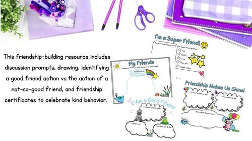 Friendship Activities, Being A Good Friend, Certificates, Kindergarten ...