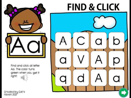 Beginning Letter Sound Game (A to Z) by Cat's Haven | TPT
