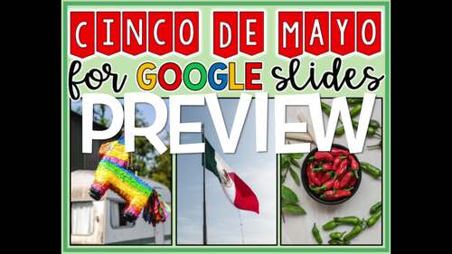 Print & Digital Cinco de Mayo Activities | Distance Learning, Google Slides